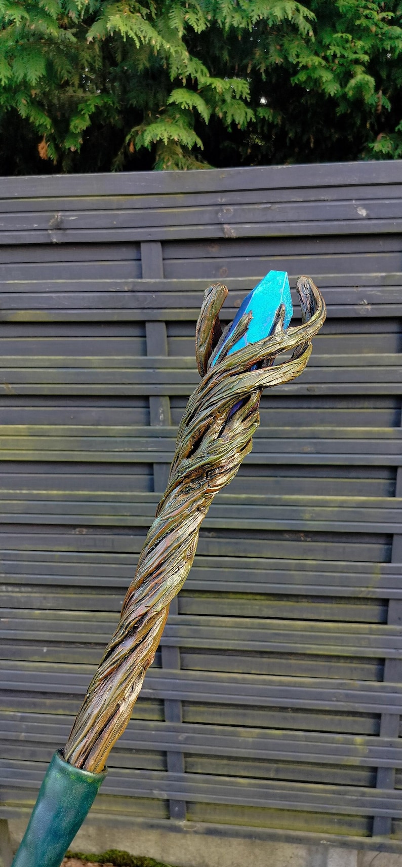 Crystal Magic Cosplay Staff | Wizard, Mage, Sorcerer Prop | Handmade ...