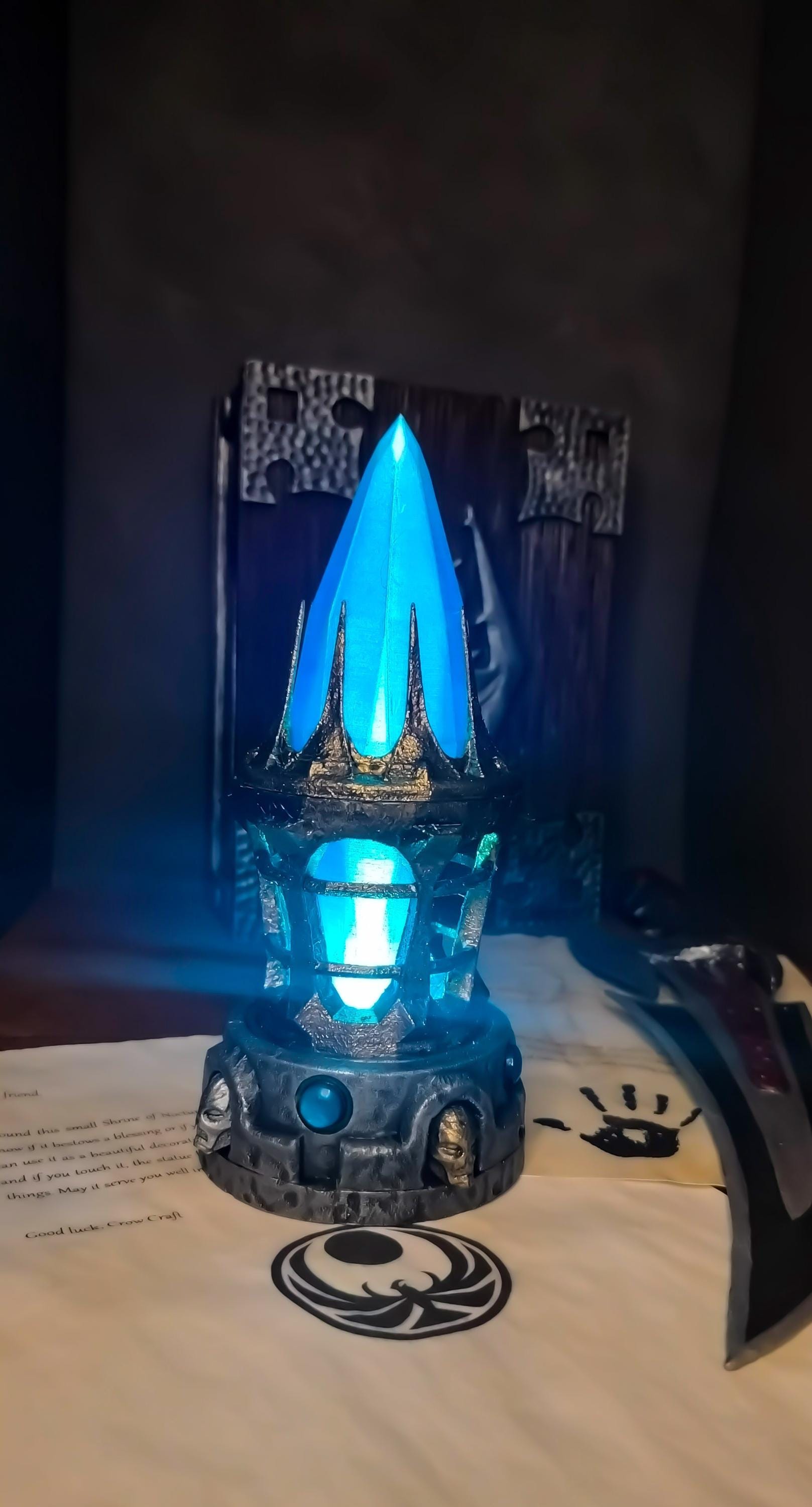 Night Light Varla Stone Magic Stone, LED Lamp, Illuminated Diorama ...