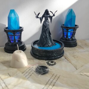 Night Light Daedric Goddess Nocturnal, LED Lamp, Illuminated Diorama ...