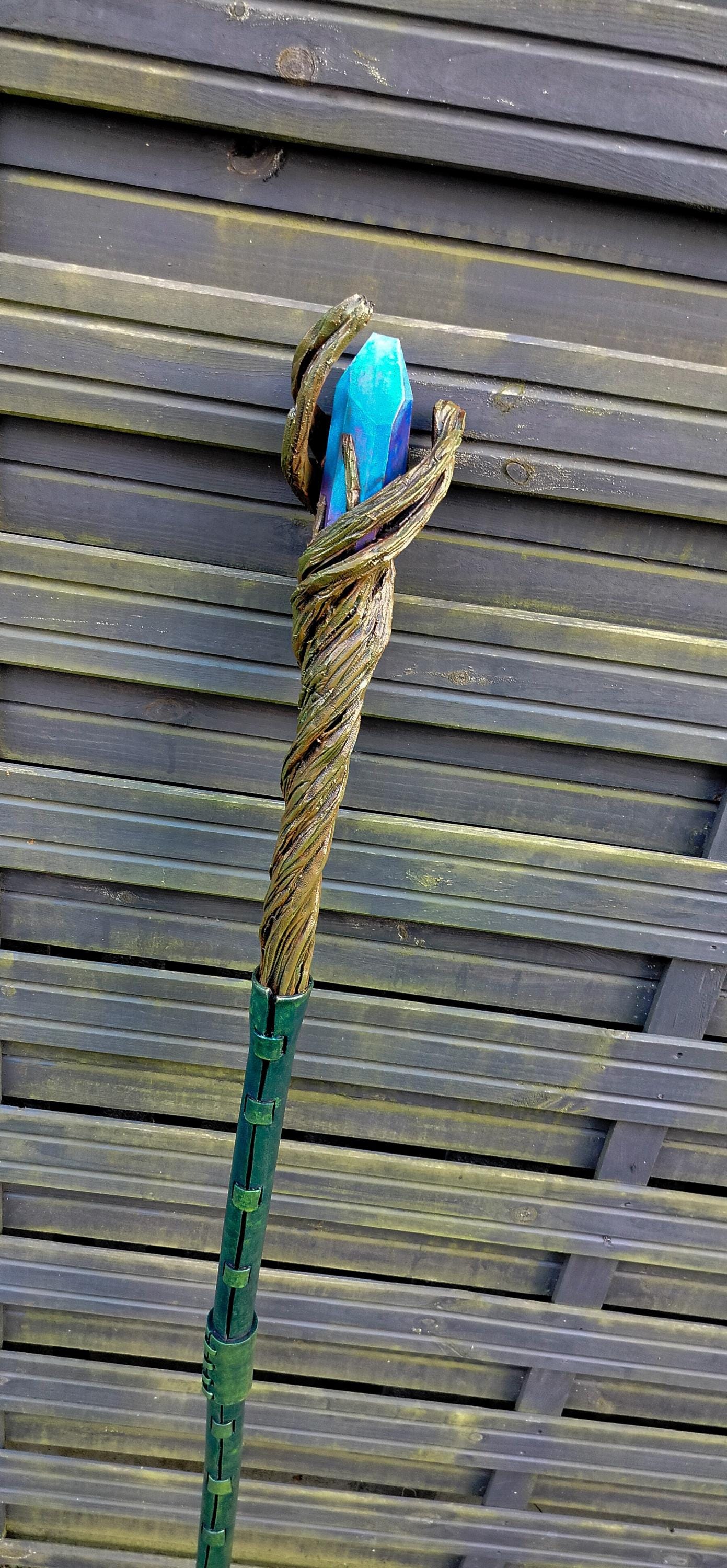 Crystal Magic Cosplay Staff | Wizard, Mage, Sorcerer Prop | Handmade ...