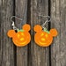 Mickey Mouse Pumpkin Earrings - Etsy