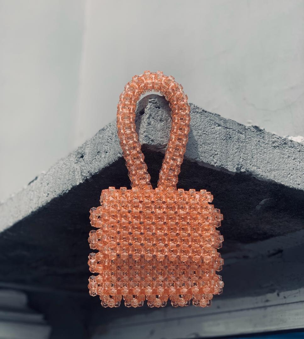 Handmade Beaded Purse, Boho Chic Clutch, Colorful Bead Bag, Festival ...