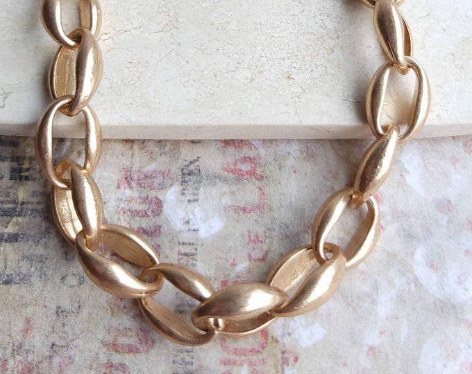 Chunky Gold Chain Necklace Large Link - Etsy