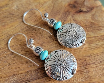 Concho Earrings - Etsy