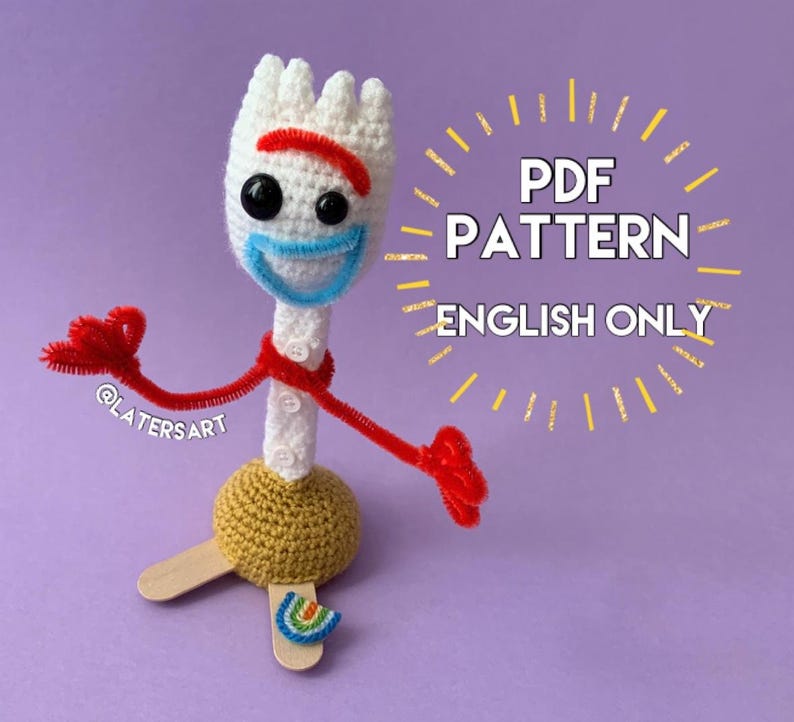 Forky Crochet Pattern - Etsy
