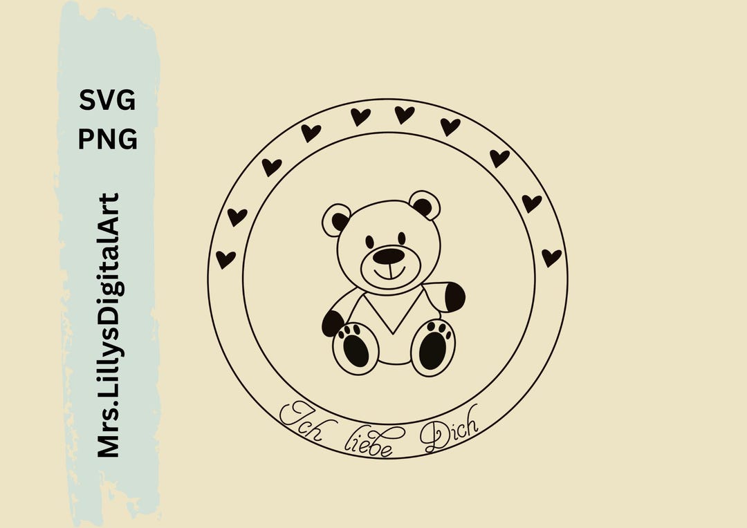 Plotterdatei Bär-bear-kinder Motiv Bär Svg-png-german Plotter File-bär Design-plotterdatei ...