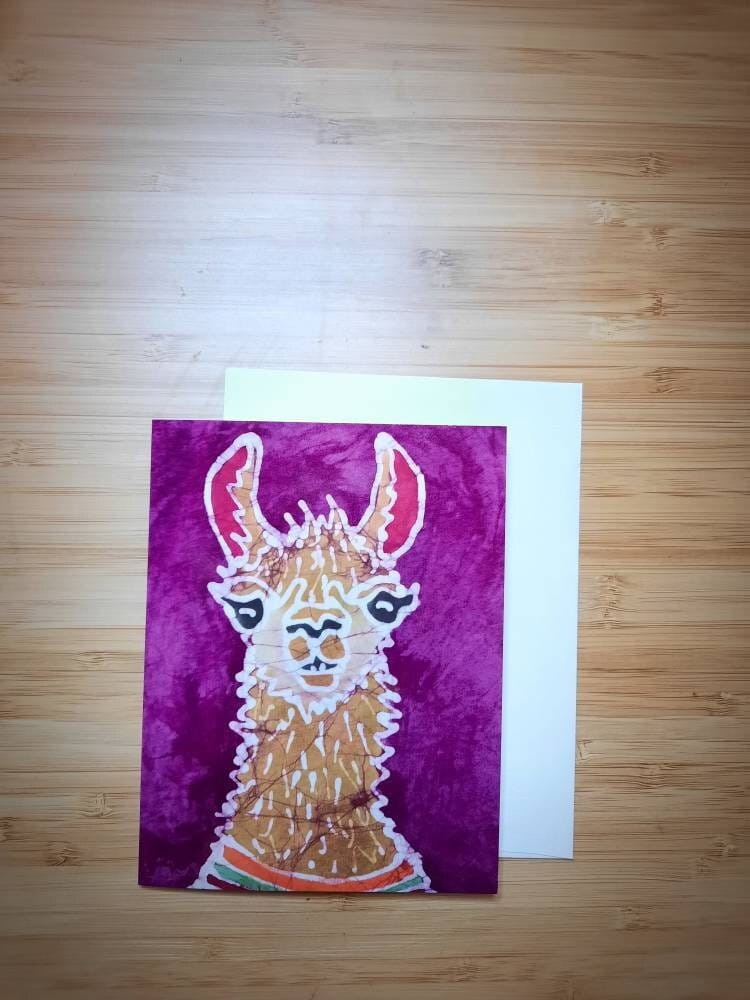 Llama Note Card Llama Card Llama Llama Gift Mama Llama | Etsy