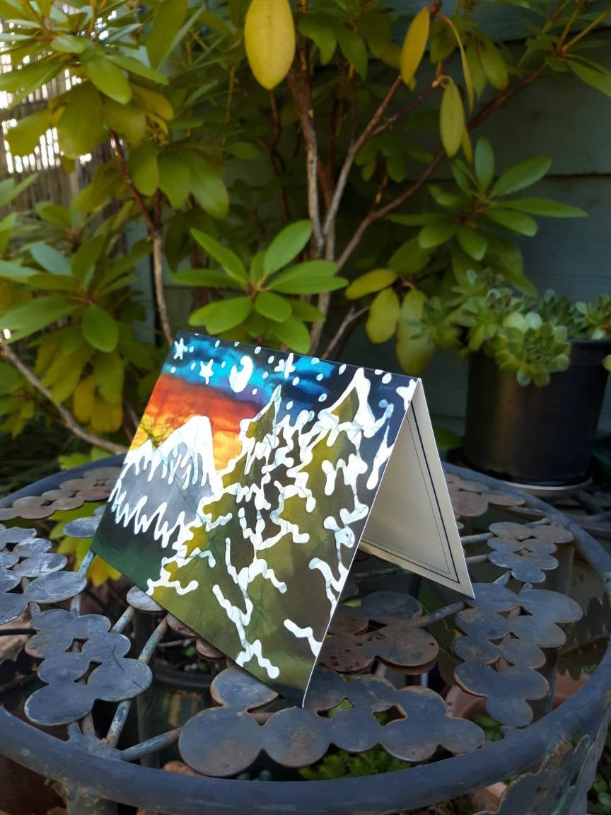 Spent a Little Time on the Mountain note card | Etsy