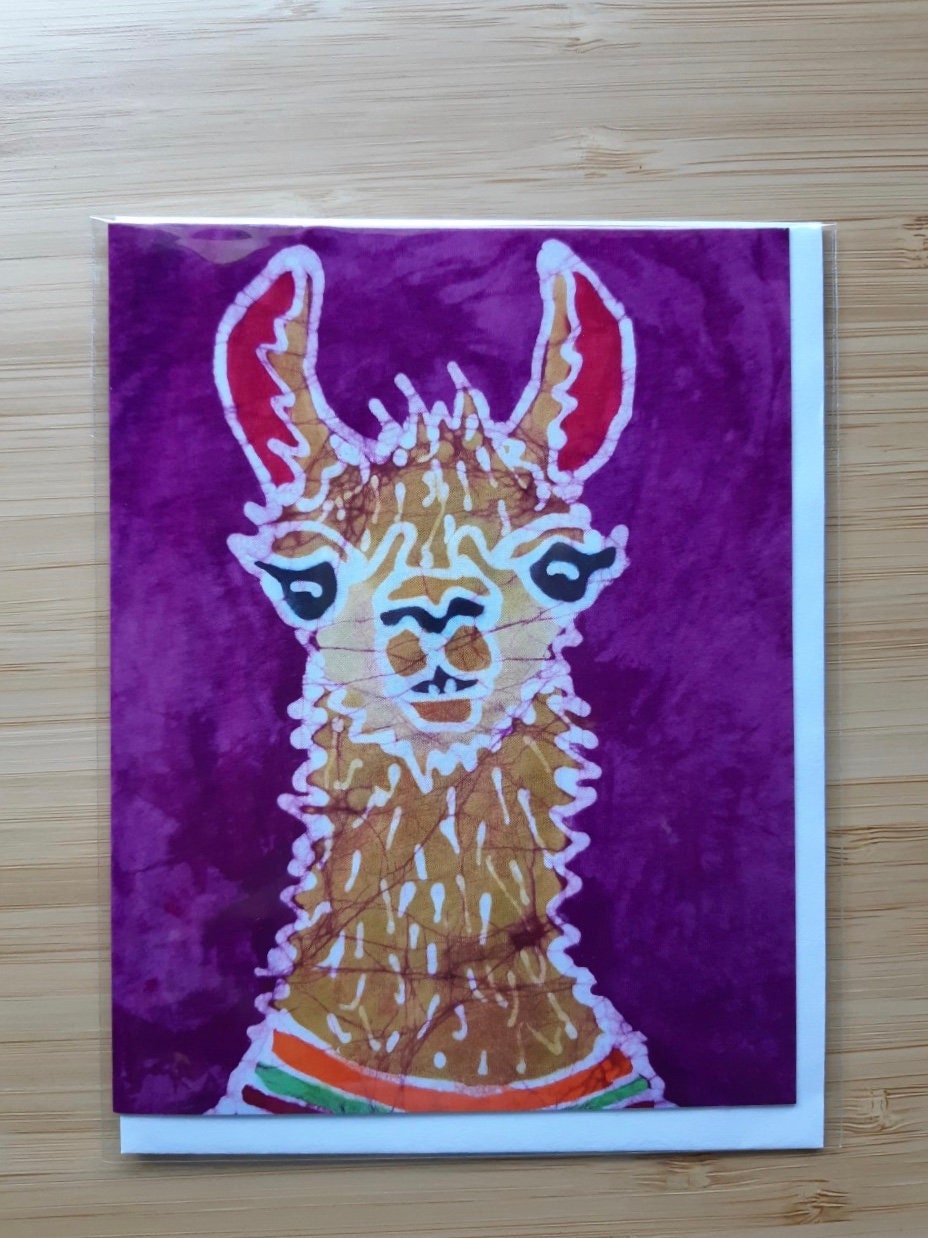 Llama Note Card Llama Card Llama Llama Gift Mama Llama | Etsy