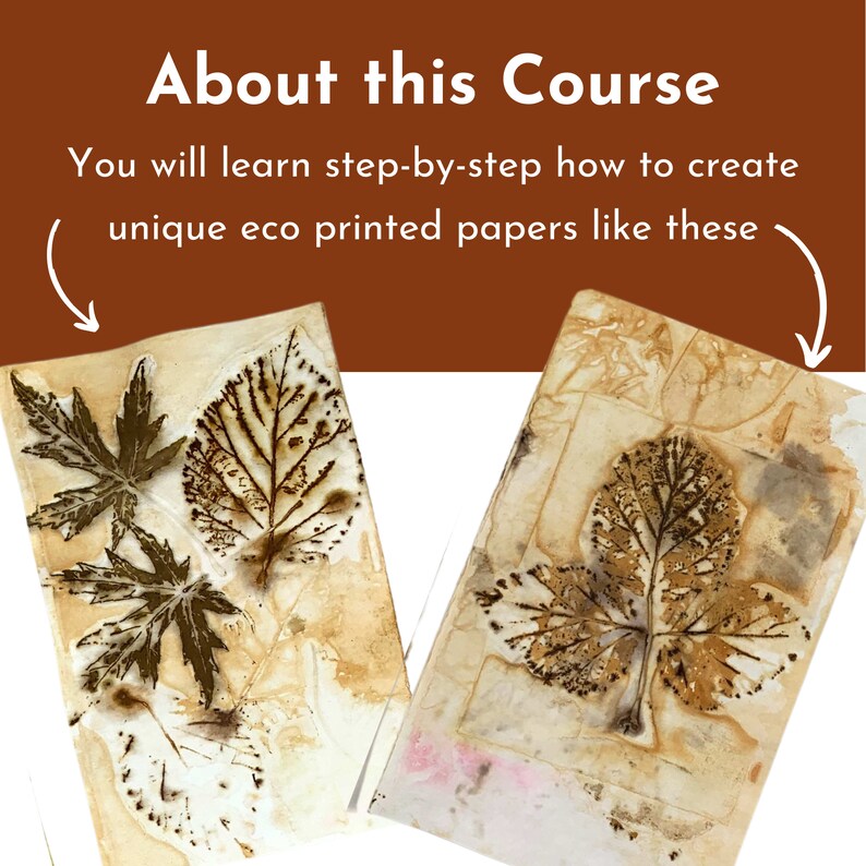 Eco Print Video and Ebook PDF Course Tutorial, Botanical Printing ...