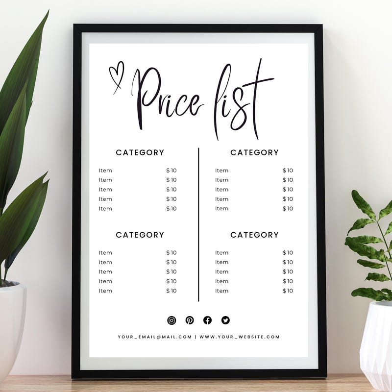Vendor Sign in Sheet - Etsy