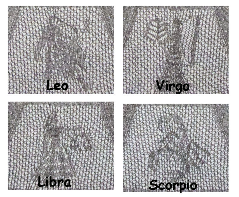 The Zodiac Shawl Pattern - Etsy