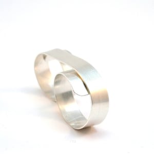 Sterling Silver Two Finger Ring - Etsy