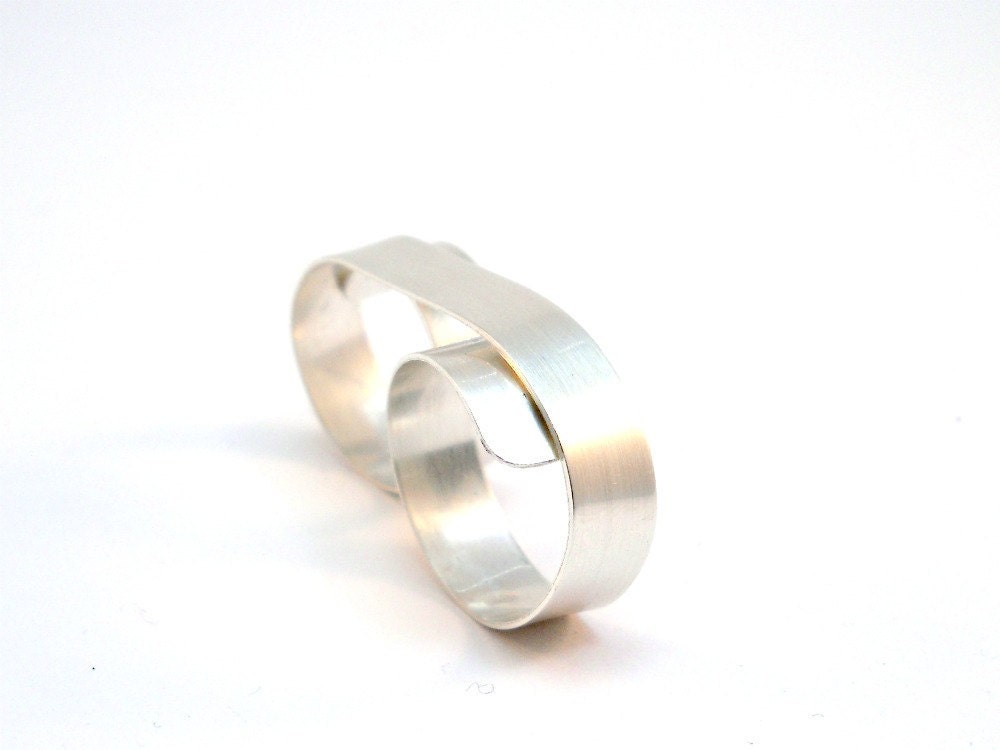 Sterling Silver Two Finger Ring - Etsy