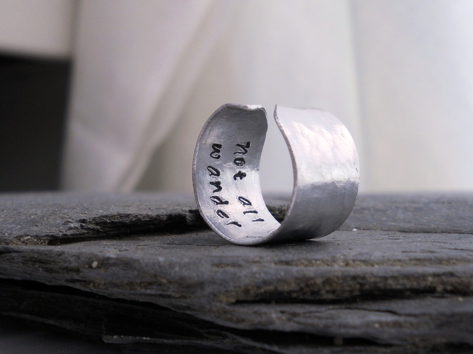 Not All Who Wander Are Lost Secret Message Ring | Etsy