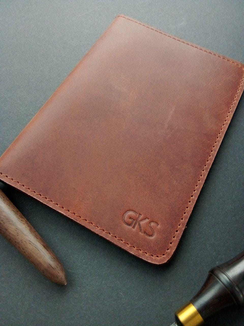 Leather Passport Cover Personalized, Leather Passport Holder, Passport ...
