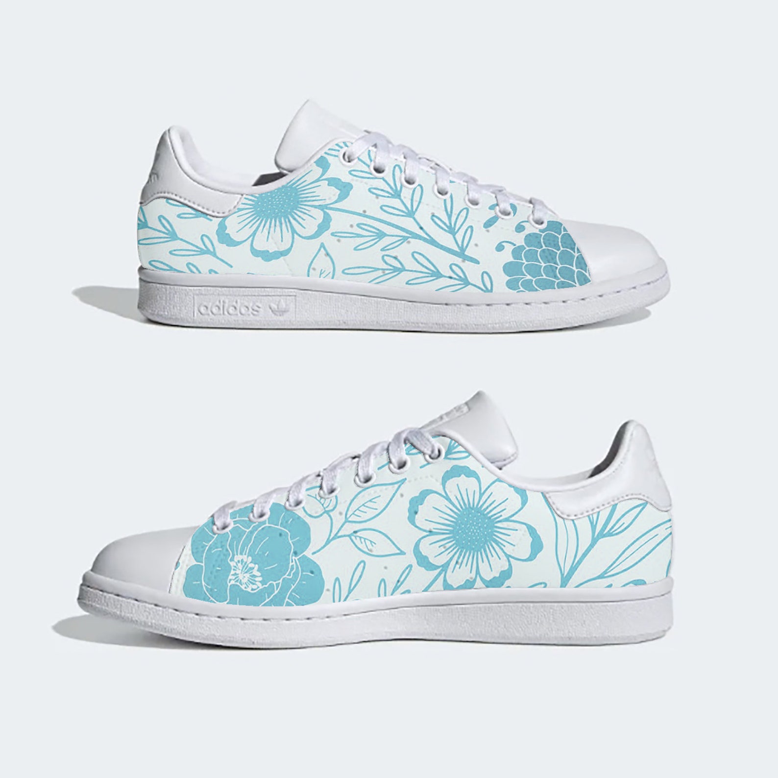 Custom Painted Stan Smith Shoes, Customized Sneakers, Watercolor ...