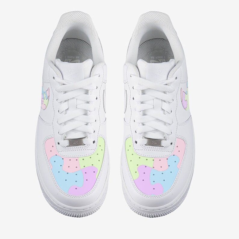 Custom Air Force 1 Nike "autism Awareness" Sneakers AF1 Puzzle, Hand ...