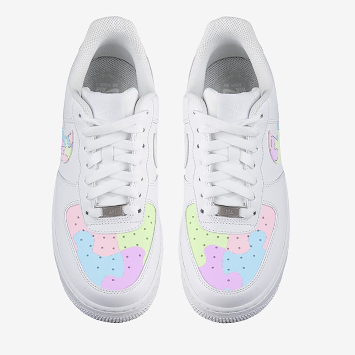 Custom Air Force 1 Nike "autism Awareness" Sneakers AF1 Puzzle, Hand ...