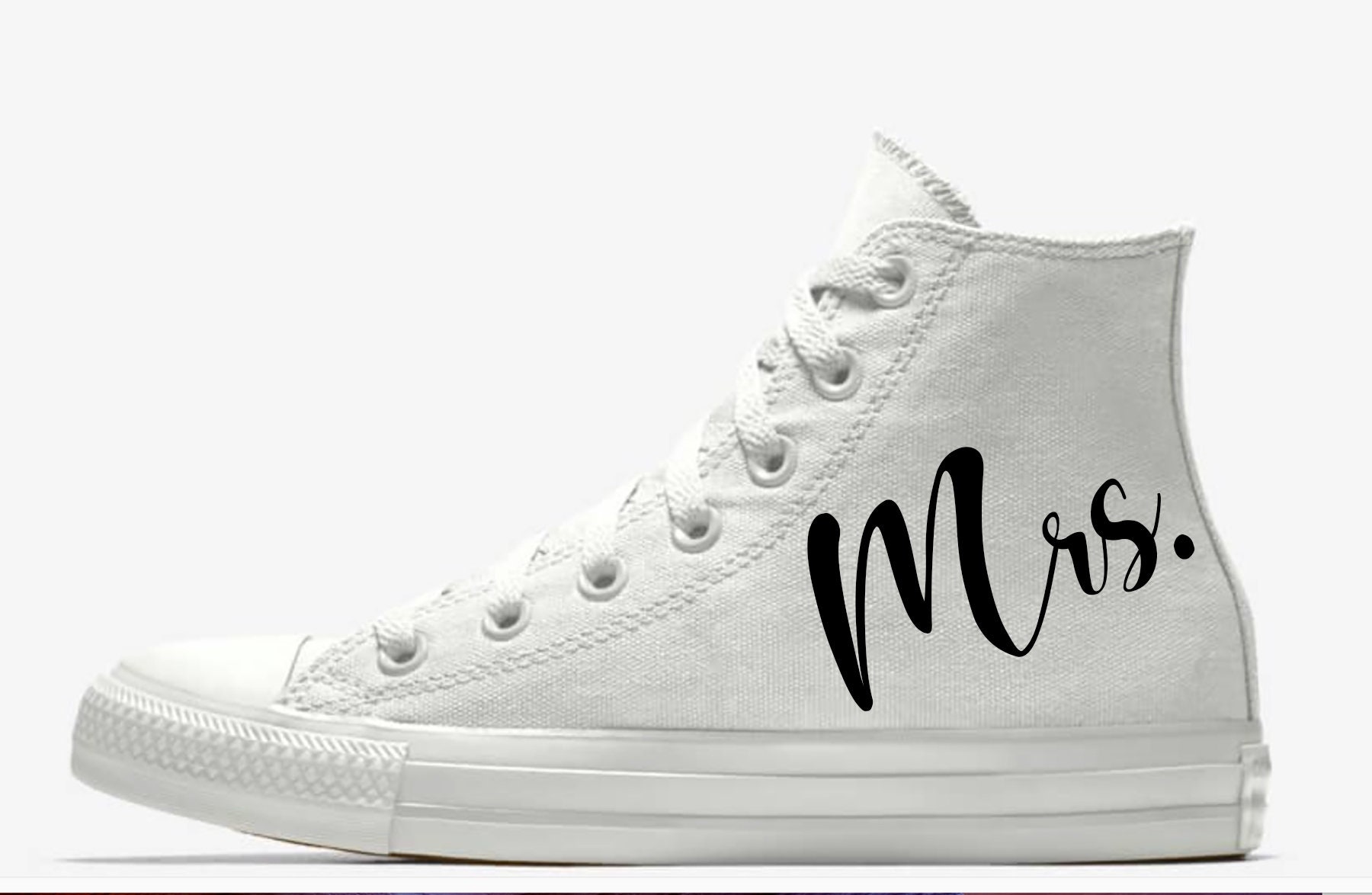 Customized Wedding Mr Mrs Converse Chuck Taylor All Star - Etsy