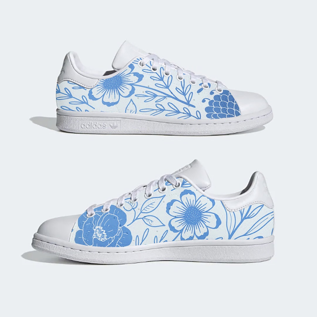 Custom Painted Stan Smith Shoes, Customized Sneakers, Watercolor ...
