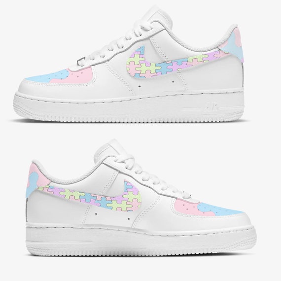 Custom Air Force 1 Nike autism Awareness Sneakers | Etsy