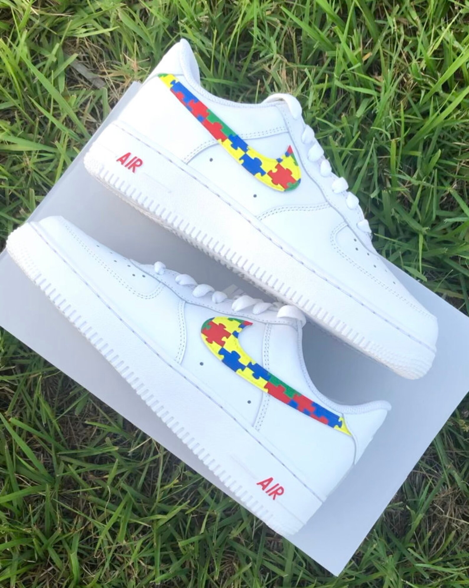 Custom Air Force 1 Nike autism Awareness Sneakers - Etsy