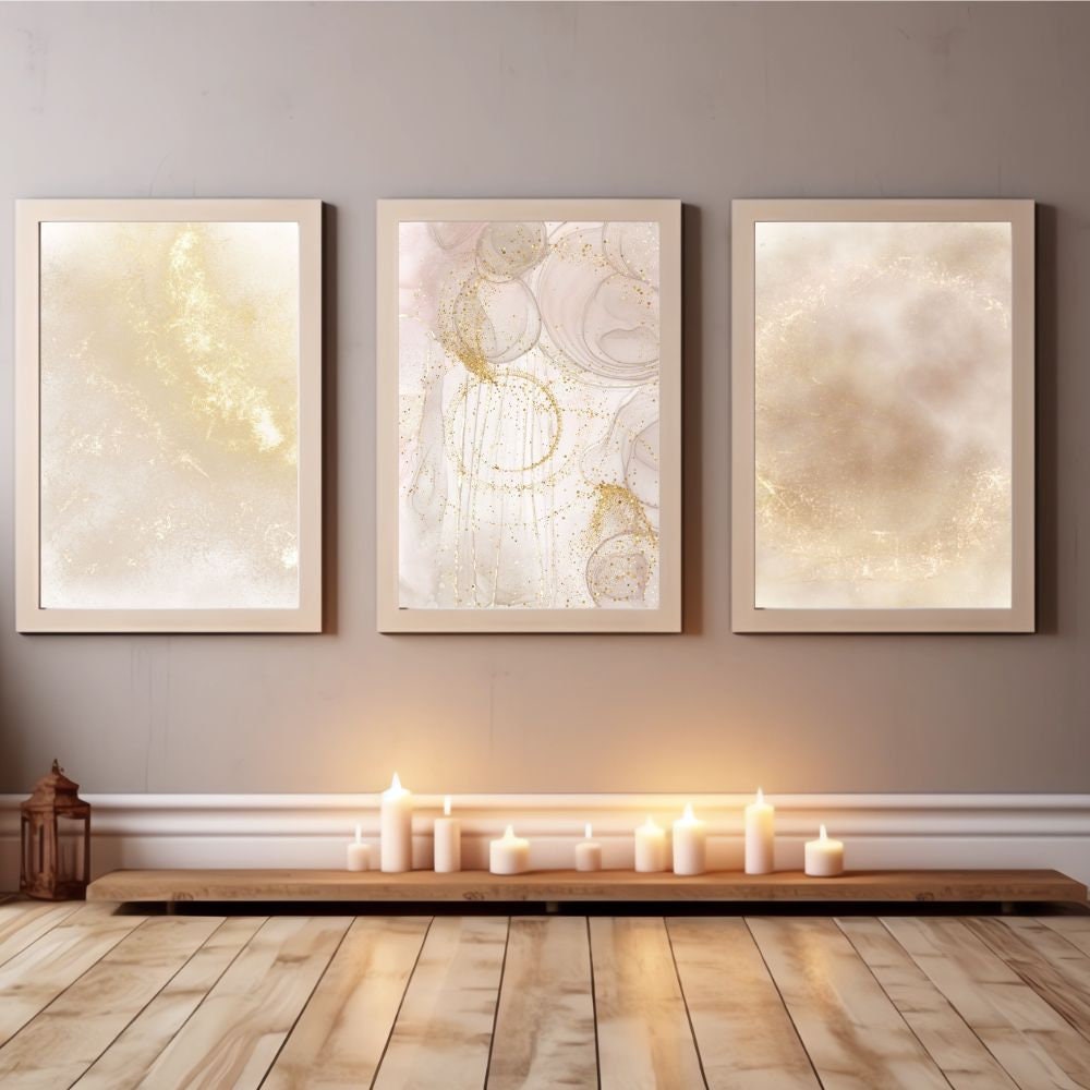 Wall Art Printable Poster Unique Wall Print Set of 3 Bedroom Wall Art ...