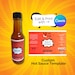 Editable Hot Sauce Label, Printable Hot Sauce Bottle Label, Hot Sauce ...