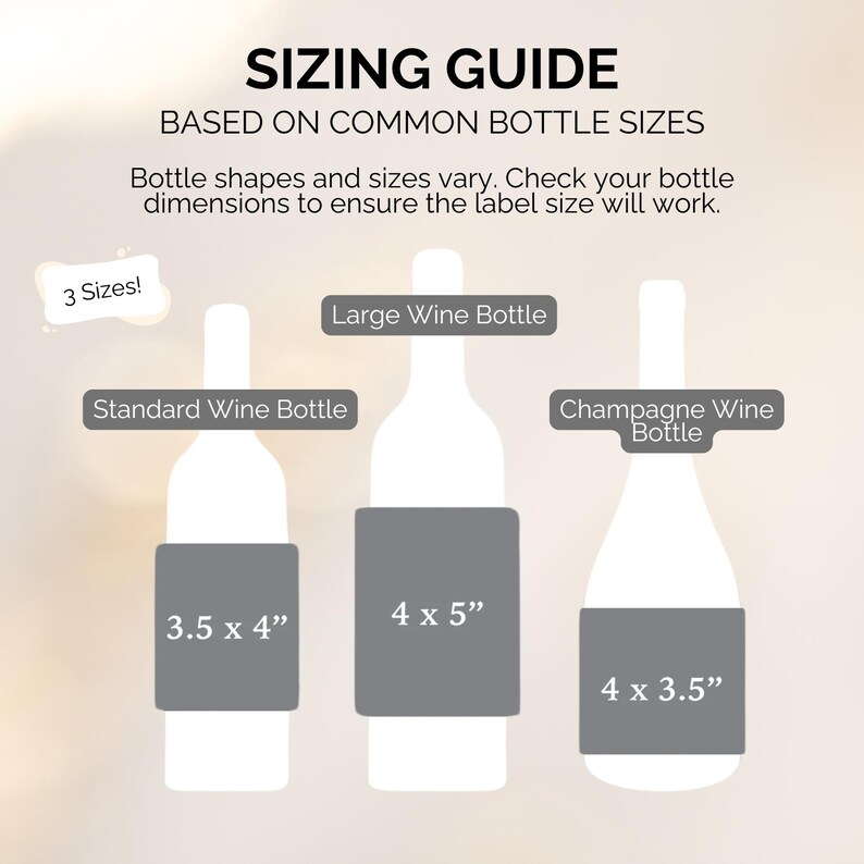 Wine Bottle Label Template for Wedding - Download & Edit With Canva ...