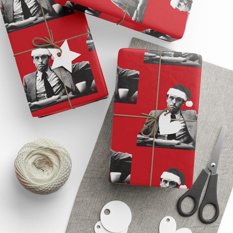 Killer Ted Bundy Wrapping Paper | Christmas Holiday Pattern - Etsy