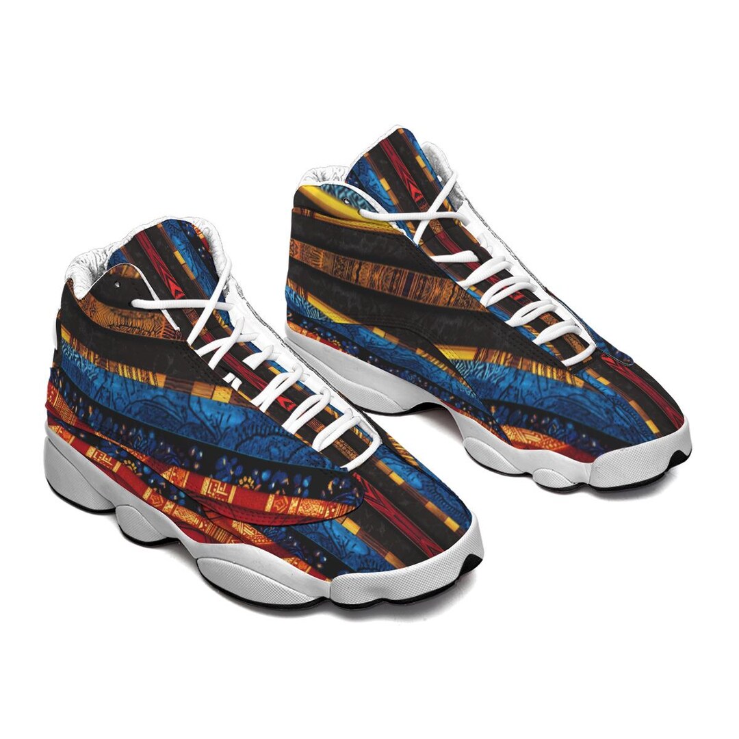 Abstract Horizon Men's Curved Basketball Shoes With Thick Soles - Etsy