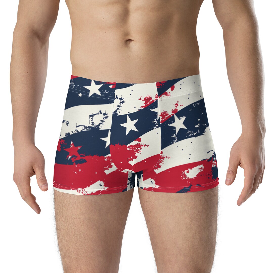 Men's Stars and Stripes Boxer Briefs Patriotic Underwear - Etsy