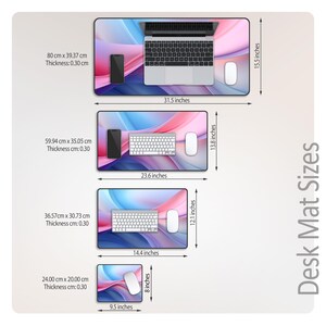 Black Topography Desk Mat,gaming Mat,xl Computer Pad, Extended Mouse ...