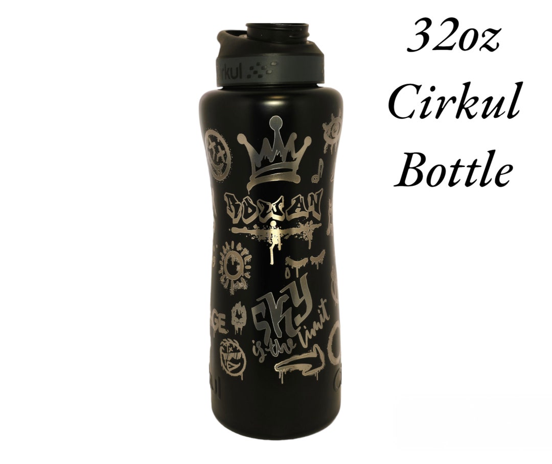 Laser Engraved Full-wrap Personalized Graffiti Design on 32oz Cirkul ...
