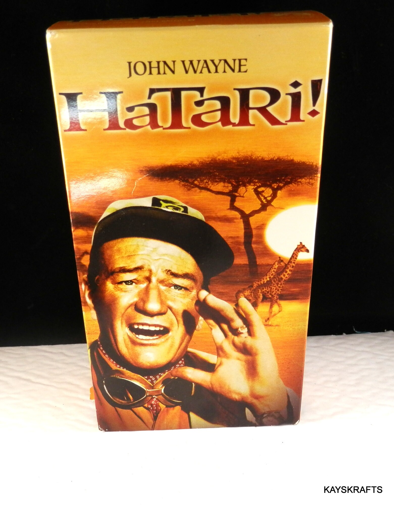 Hatari VHS Cassette John Wayne Movie Double Cassette Tape | Etsy