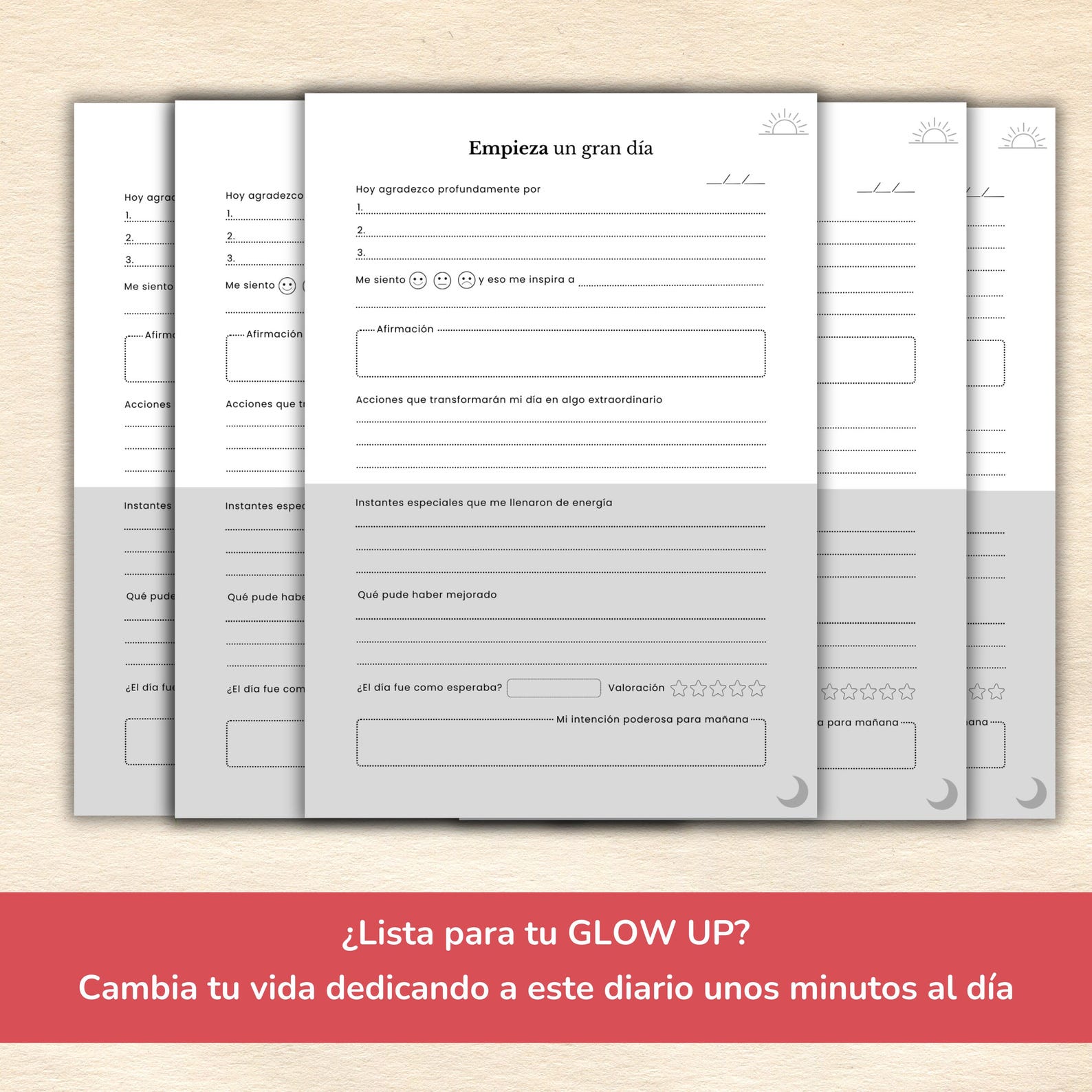 Printable Gratitude Journal in Spanish | Journal Template | Emotional ...
