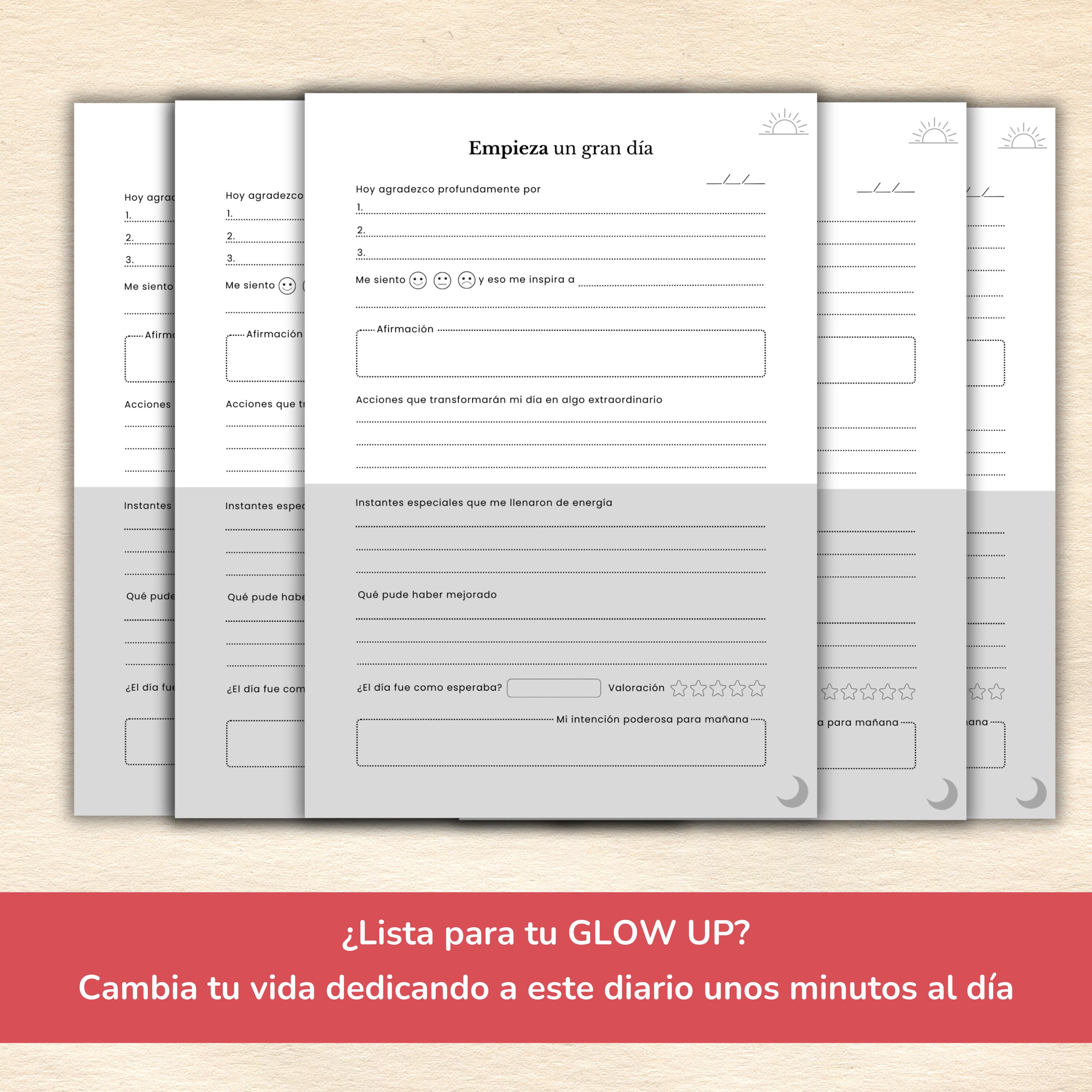 Printable Gratitude Journal in Spanish | Journal Template | Emotional ...