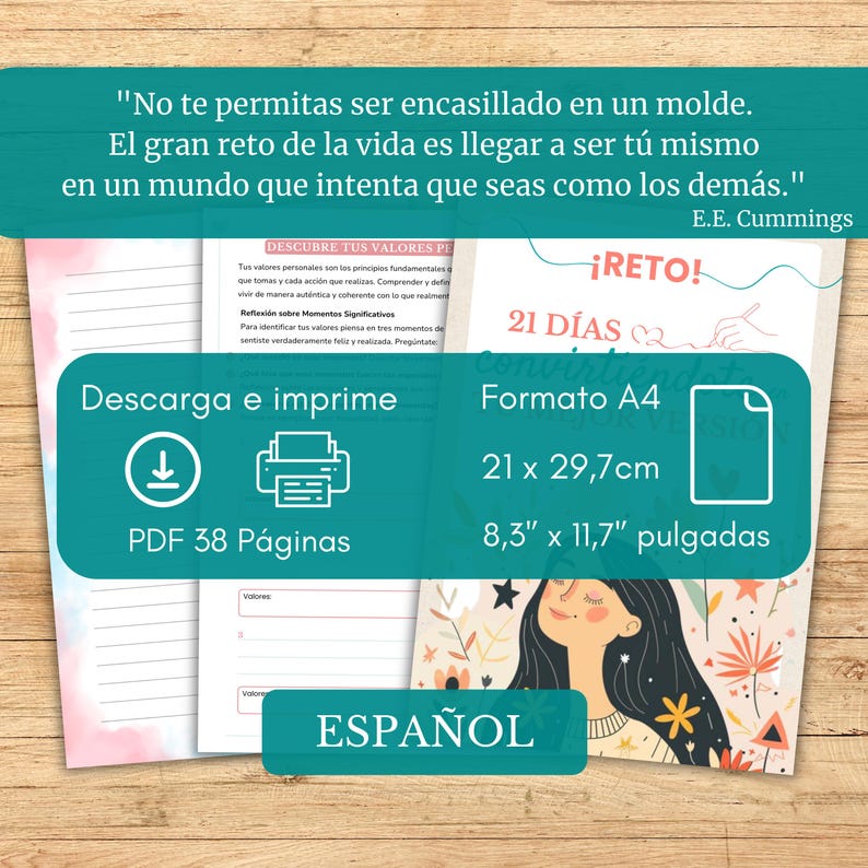 Reto Mejor Versión imprimible español | Yo Ideal | Actividades ...