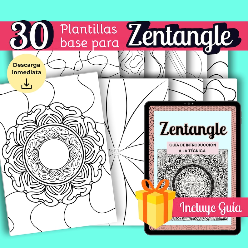 Zentangle Patterns for Art Therapy and Mindfulness Easy Zendoodle ...
