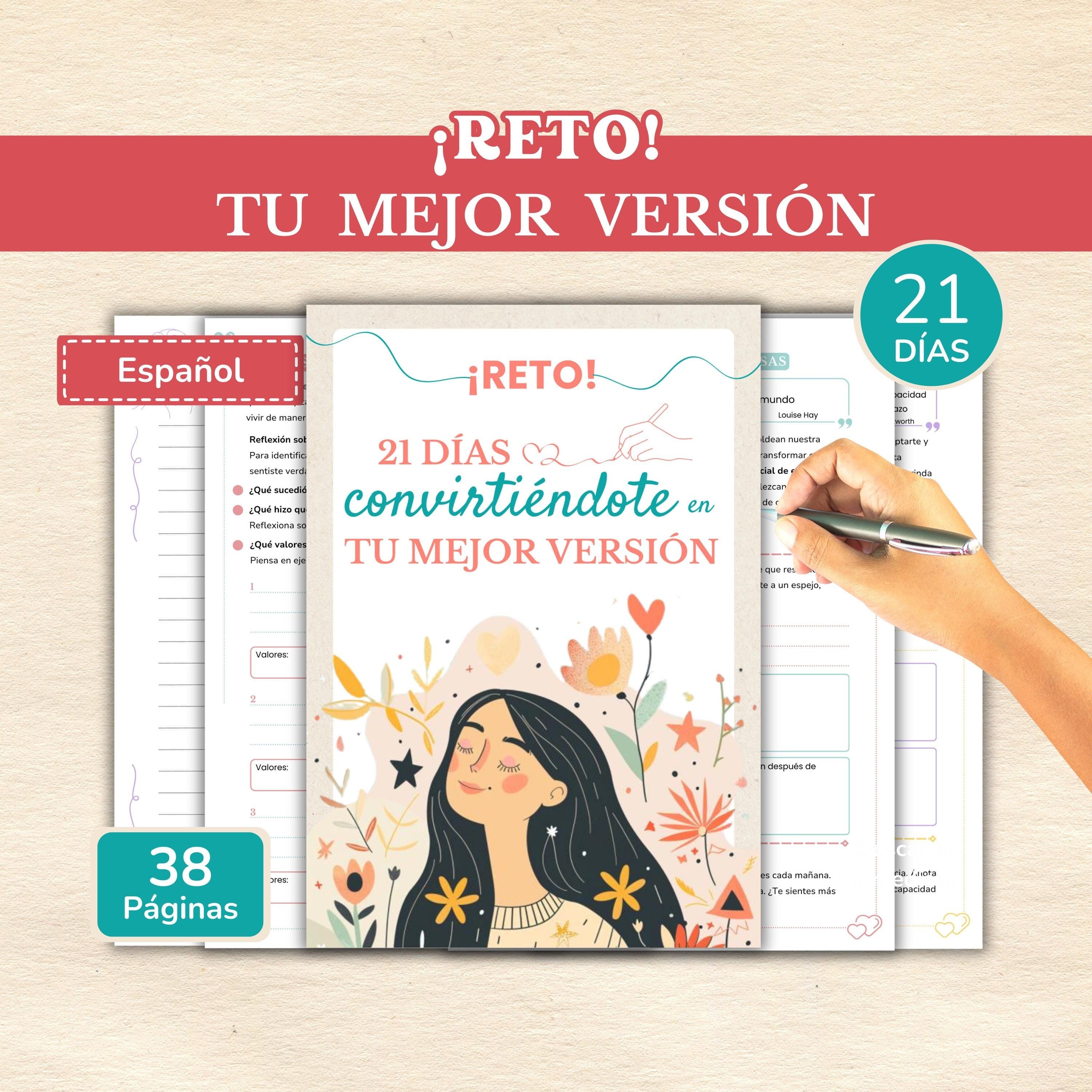 Reto Mejor Versión imprimible español | Yo Ideal | Actividades ...