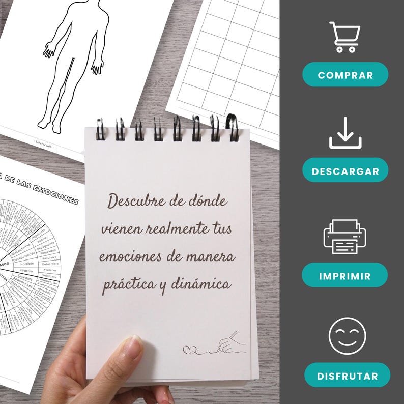 Spanish Emotions Wheel Coloring Page + Emotional Management Templates ...