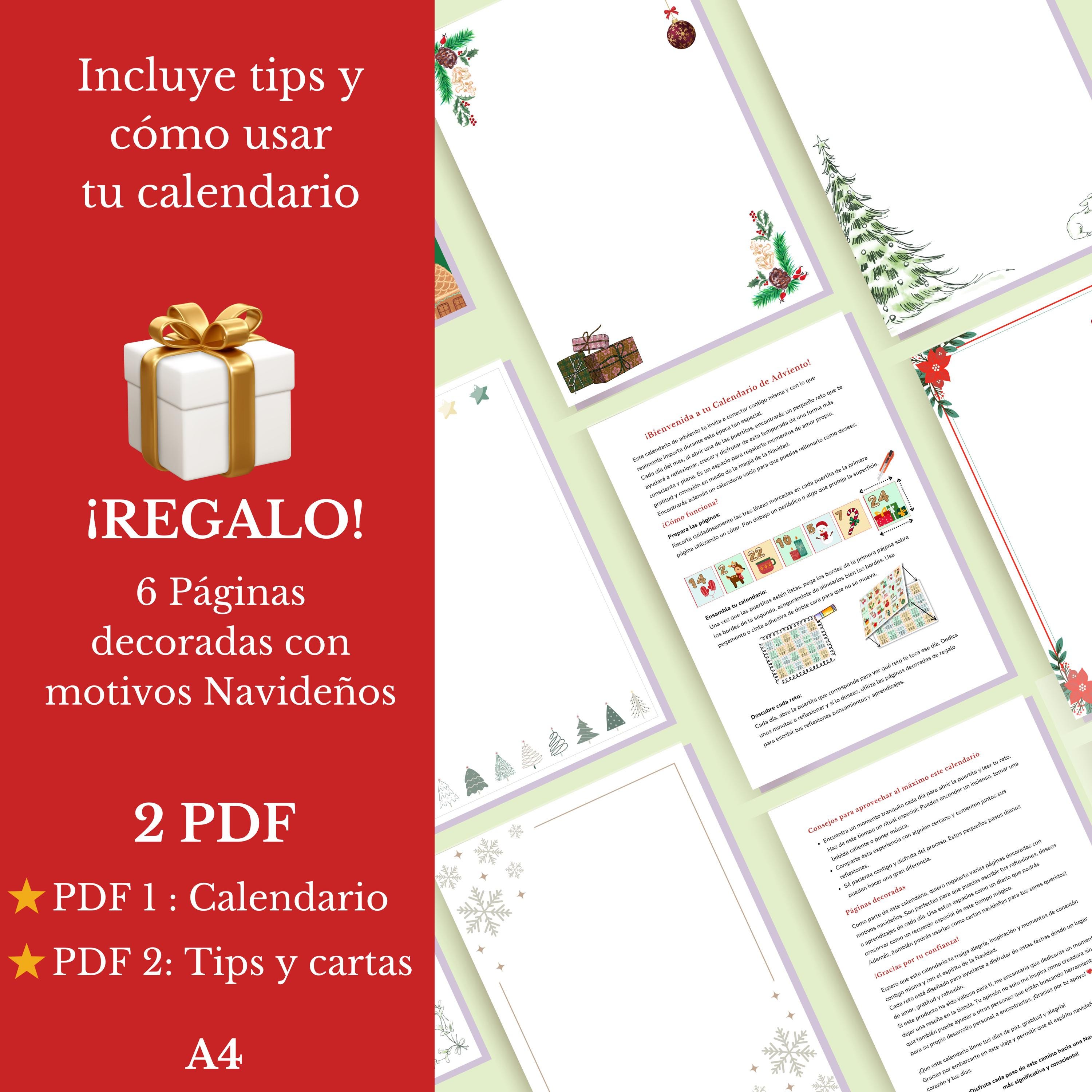 Printable Christmas Advent Calendar Emotional Wellbeing Challenge ...