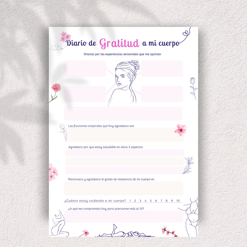 Printable Gratitude Templates | Spanish | Gratitude Journal | PDF ...