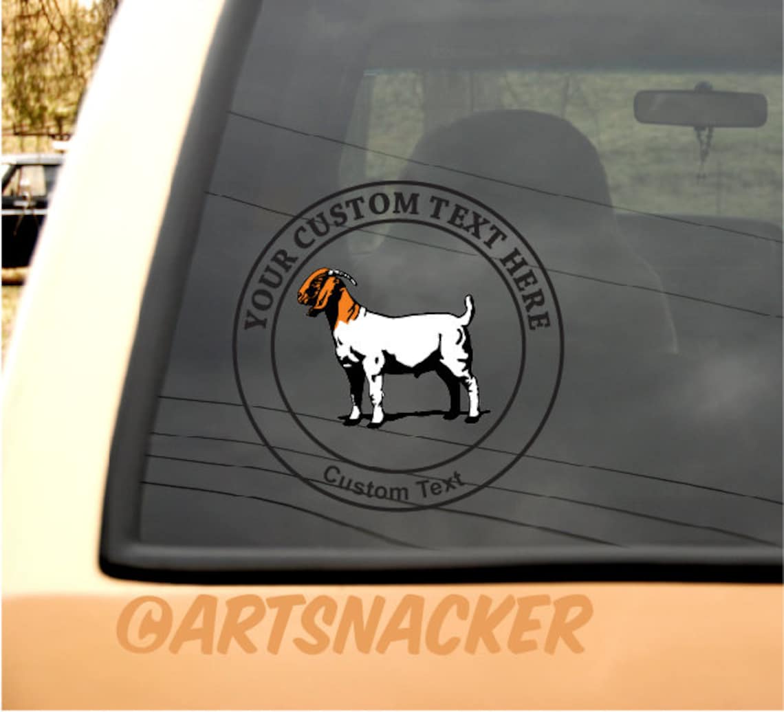 CUSTOM Boer Goat Decal Sticker Farm Sign 3 Color Layered Vinyl - Etsy
