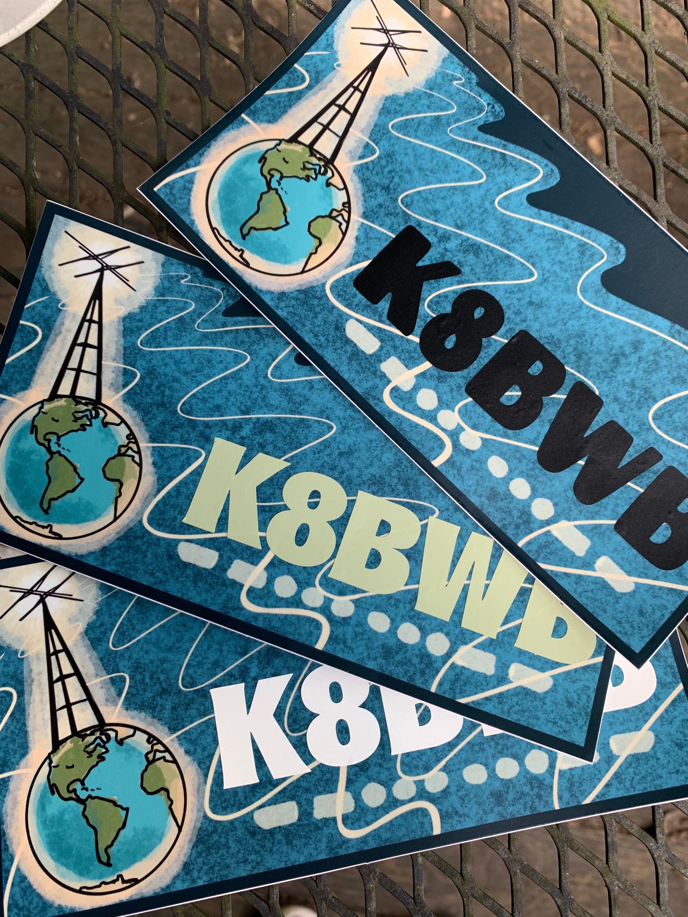 Custom Ham Radio Bumper Sticker with Your Call Sign | Etsy