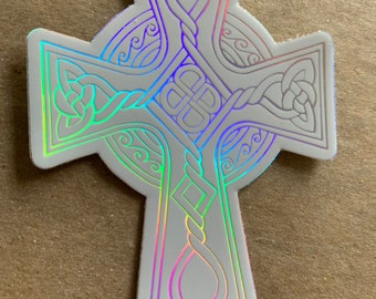 Celtic Cross Sticker | Etsy
