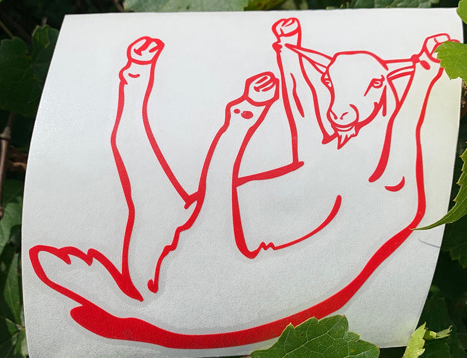 FAINTING GOAT Myotonic Funny Sticker Decal - Etsy