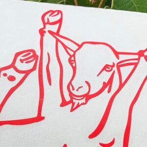 FAINTING GOAT Myotonic Funny Sticker Decal - Etsy