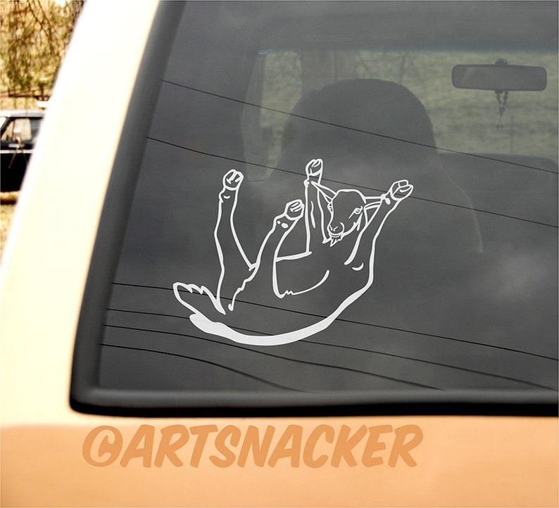 FAINTING GOAT Myotonic Funny Sticker Decal | Etsy